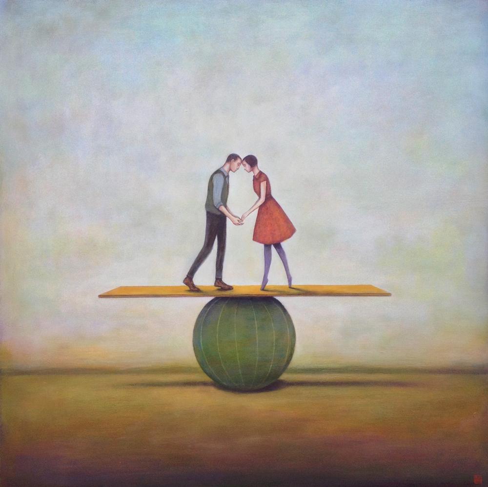 Equilibrium and Equanimity | DUY HUYNH | Blue Spiral 1 | Fine Art ...