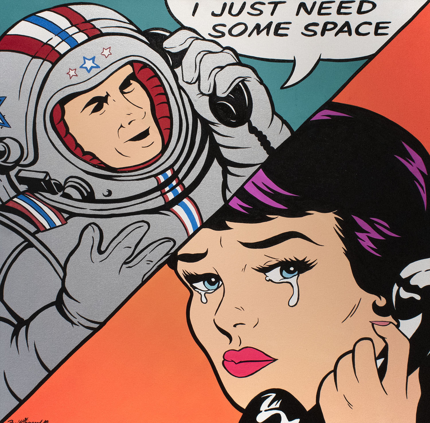 Space - Turquoise and Orange | Brett Hammond | CODA Gallery