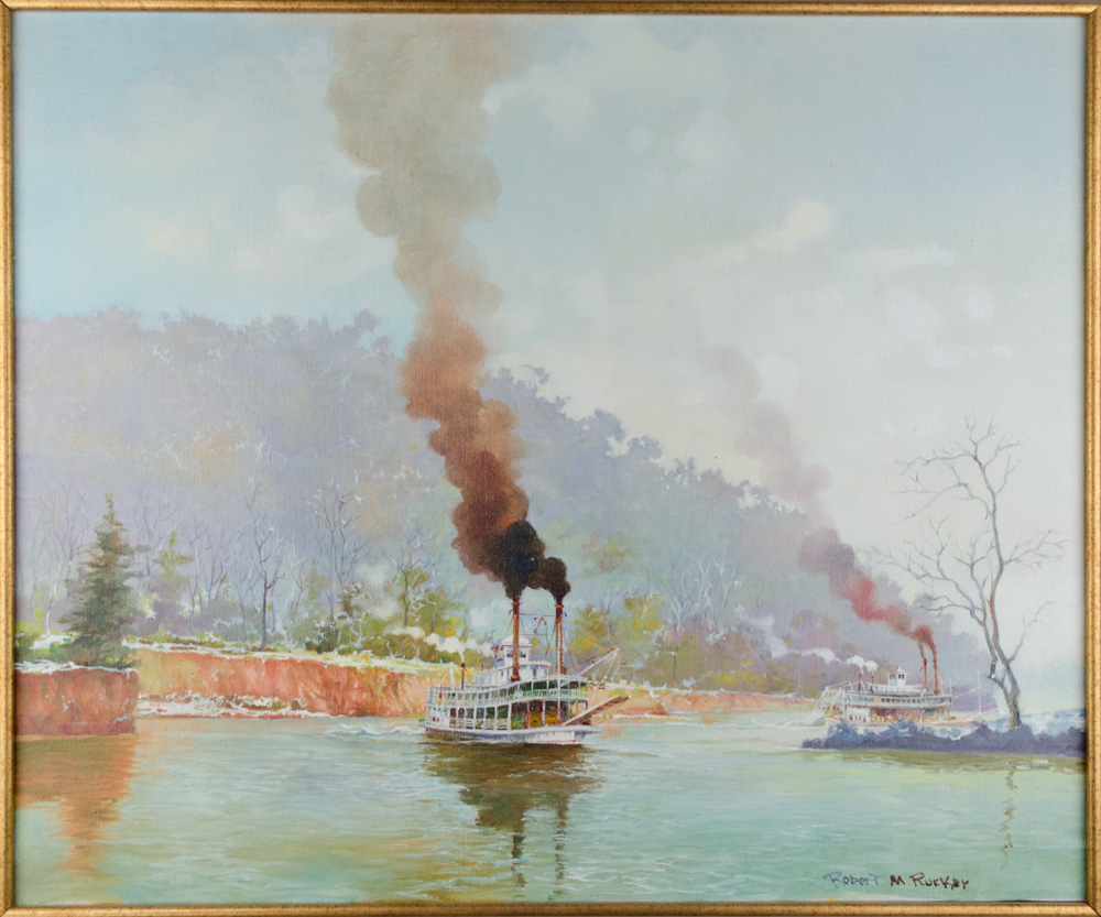 Steamboats in the Snow | Robert Rucker | Gilley's Gallery