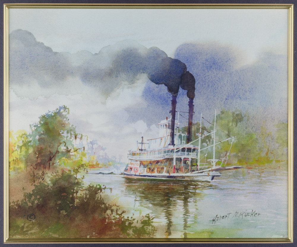 Steamboat America Rounding the Bend | Robert Rucker | Gilley's Gallery